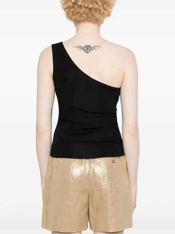 Ralph Lauren Tonal Stitching One-shoulder Top