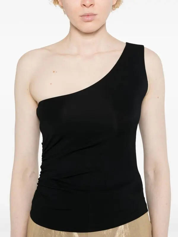 Ralph Lauren Tonal Stitching One-shoulder Top