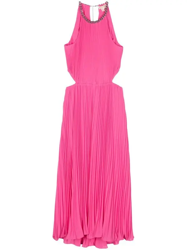 Michael Kors Plissé Midi Dress