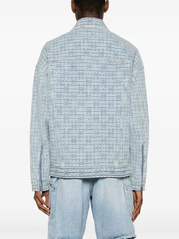 Givenchy 4g-embossed Denim Jacket