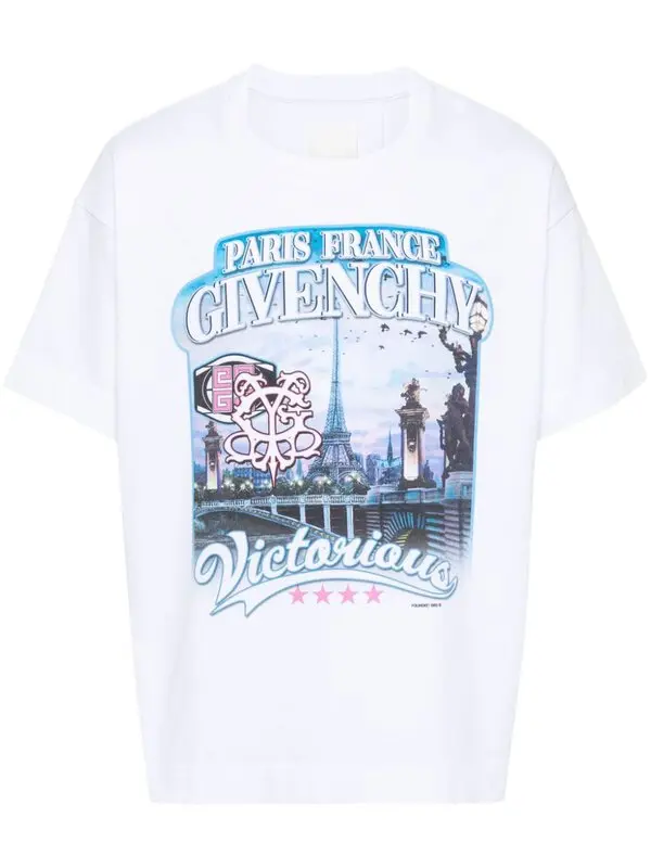 Givenchy World Tour Boxy Fit T-shirt In Cotton