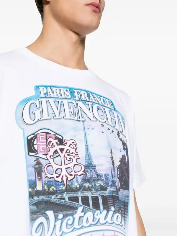 Givenchy World Tour Boxy Fit T-shirt In Cotton