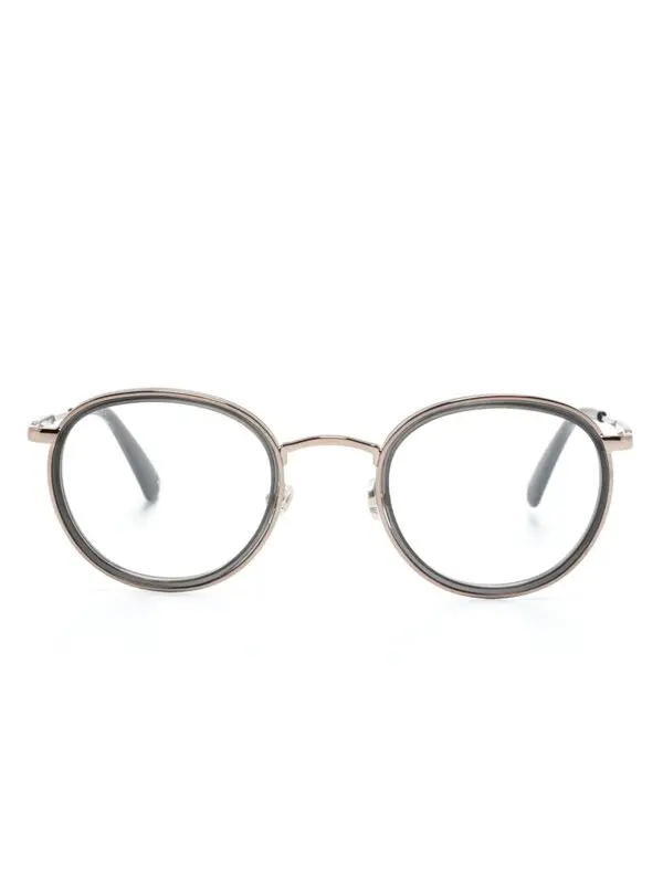 Moncler Oval Eyeglasses - Black