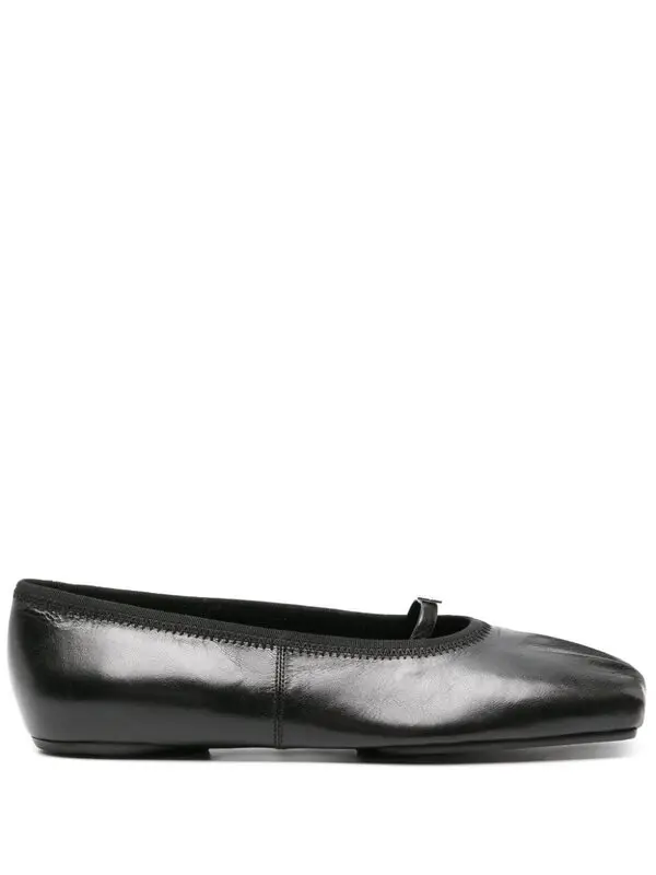 Givenchy 4g-plaque Pleated Ballerina Shoes