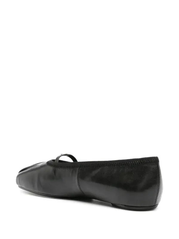 Givenchy 4g-plaque Pleated Ballerina Shoes
