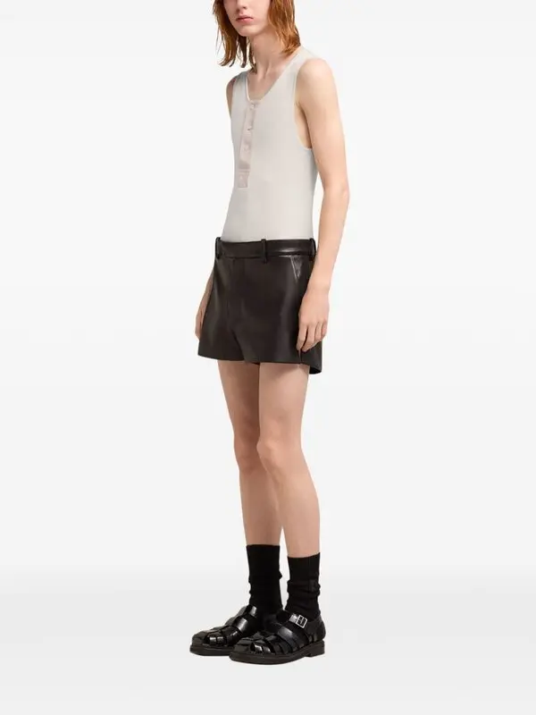 AMI Paris Ribbed Cotton Tank Top