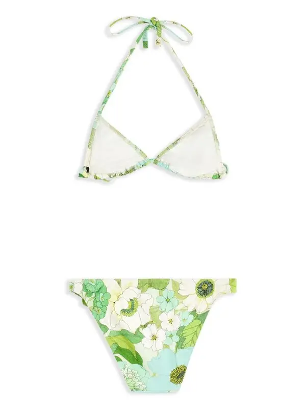TOM FORD Floral Print Bikini Set - Blue