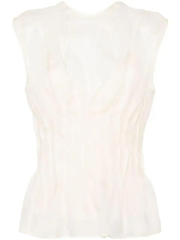 Khaite Westin Semi-sheer Blouse