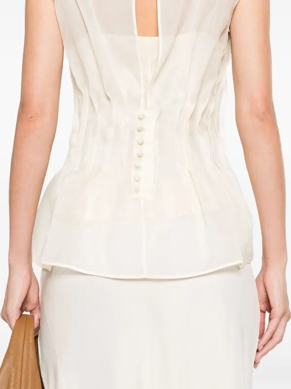 Khaite Westin Semi-sheer Blouse