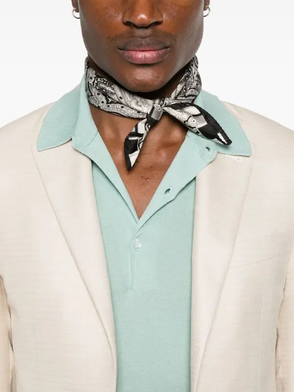 John Smedley Adrian Fine-knit Polo Shirt - Green