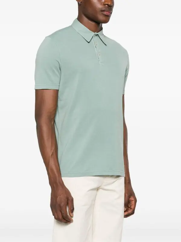 Fedeli Piqué-weave Polo Shirt - Green