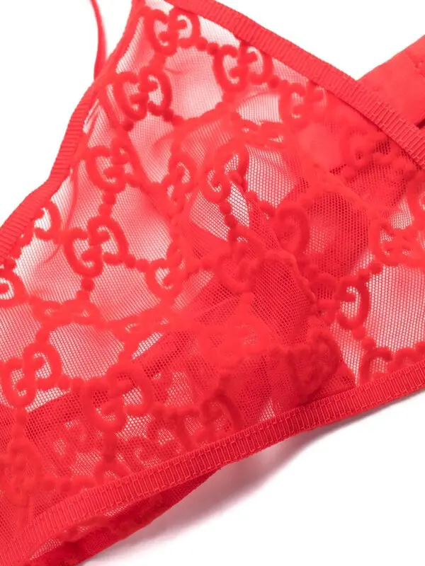 Gucci Gg Semi-sheer Lingerie Set