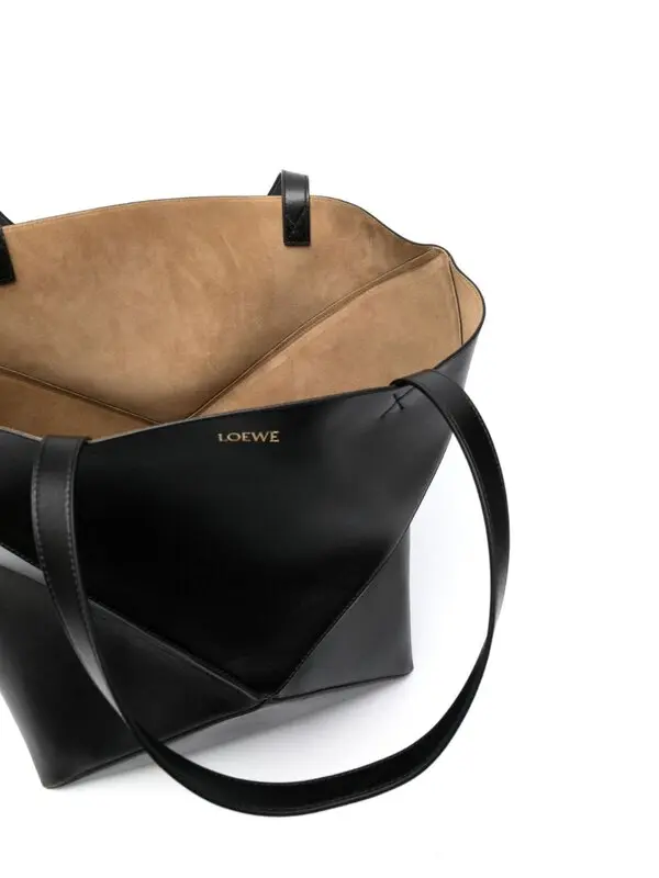 Loewe Puzzle Fold Tote Bag - Black