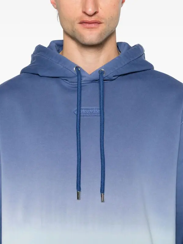 LANVIN Gradient-effect Cotton Hoodie