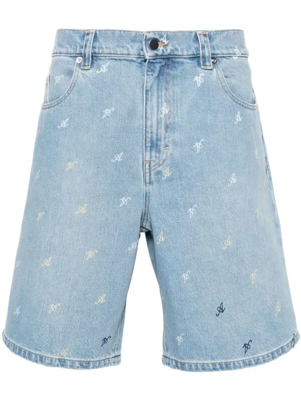 Axel Arigato Miles Mid-rise Denim Shorts