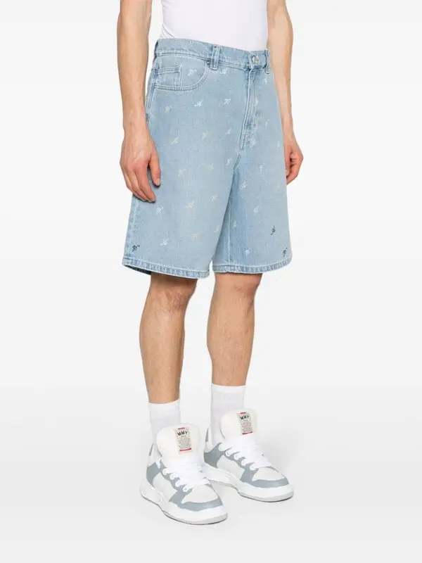 Axel Arigato Miles Mid-rise Denim Shorts