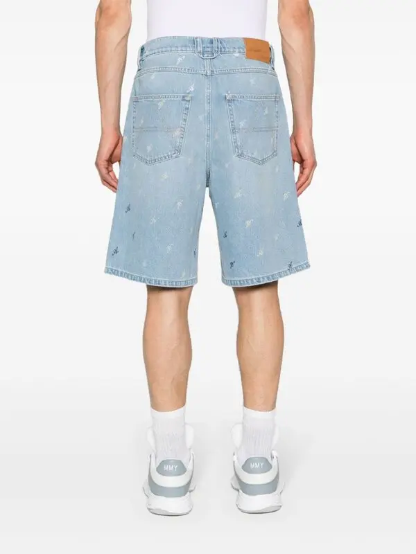 Axel Arigato Miles Mid-rise Denim Shorts