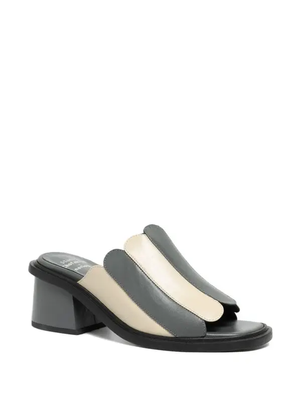 STUDIO CHOFAKIAN Studio 125 45mm Leather Sandals - Grey