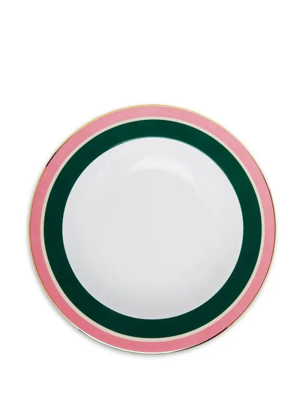 La DoubleJ Rainbow Soup Plates - Green
