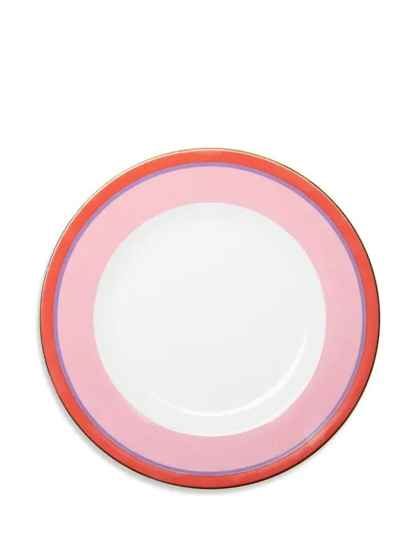 La DoubleJ Rainbow Dinner Plates - Pink