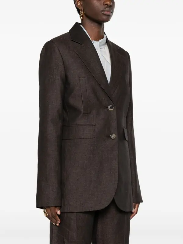 Loewe Single-breasted Linen Blazer