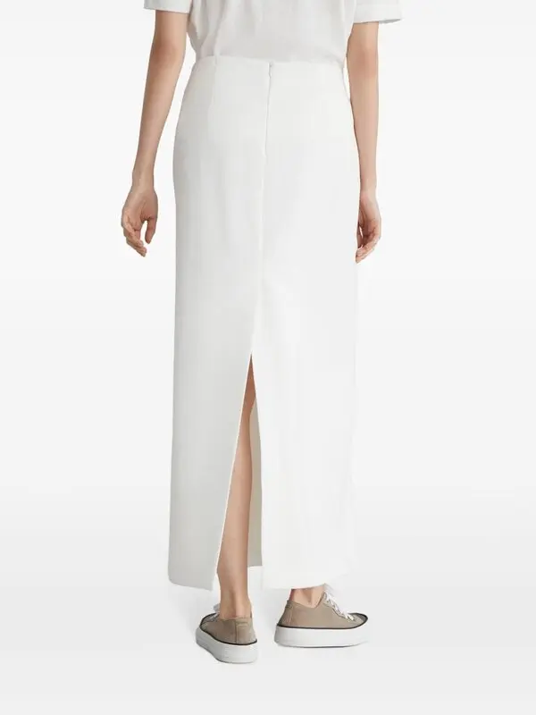 Brunello Cucinelli Cotton Maxi Skirt - Neutrals