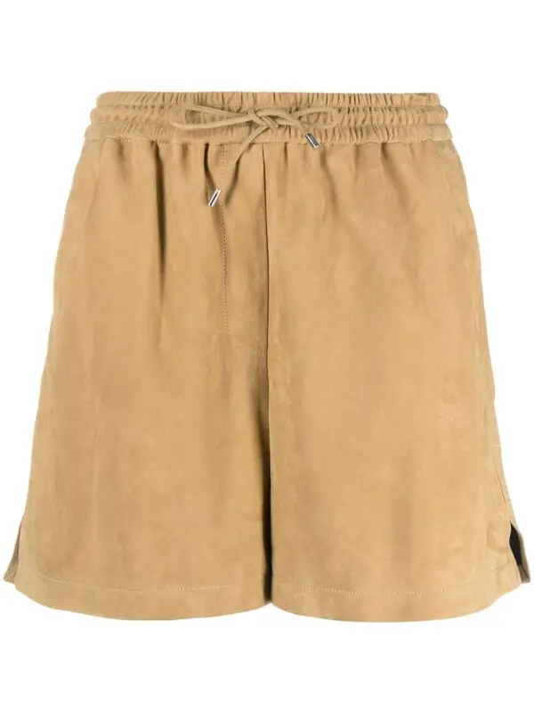 Loewe Logo-patch Leather Shorts
