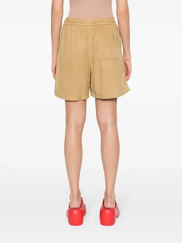 Loewe Logo-patch Leather Shorts