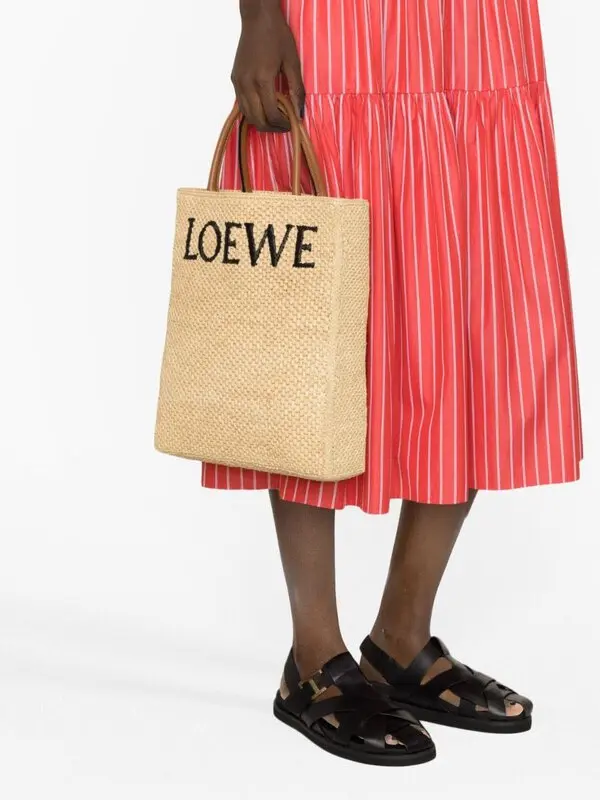Loewe Raffia Tote Bag - Neutrals