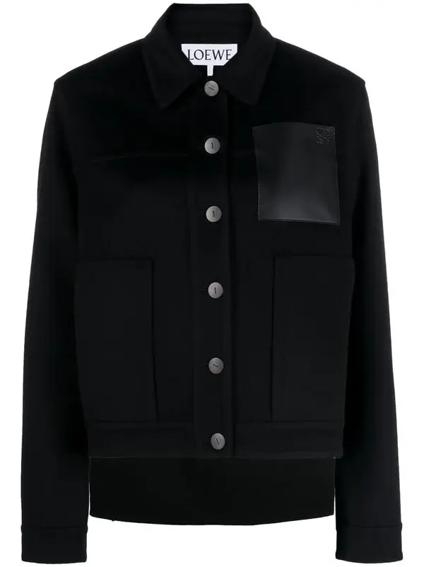 Loewe Anagram Debossed Shirt Jacket
