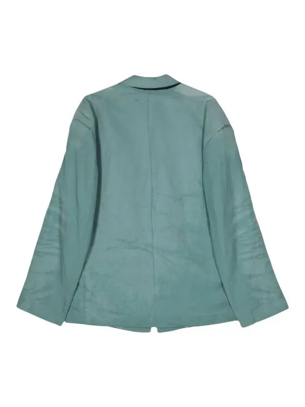 Martine Rose Bleached-effect Poplin Blazer