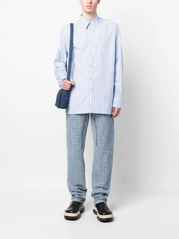 Givenchy Logo-print Striped Shirt