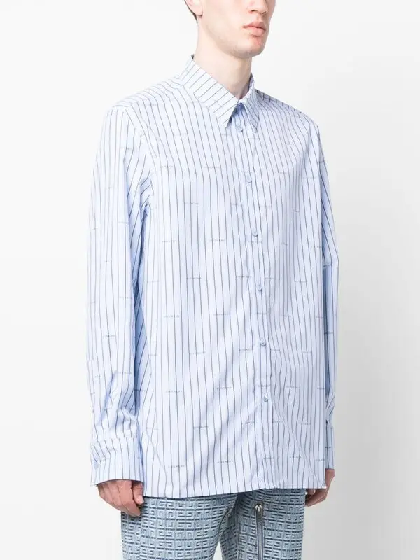 Givenchy Logo-print Striped Shirt