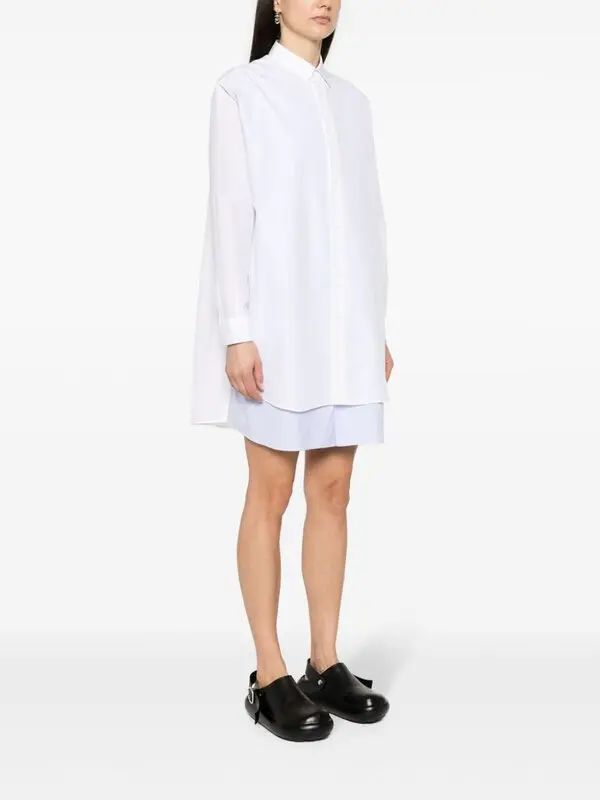 Loewe Layered Poplin Shirt Dress