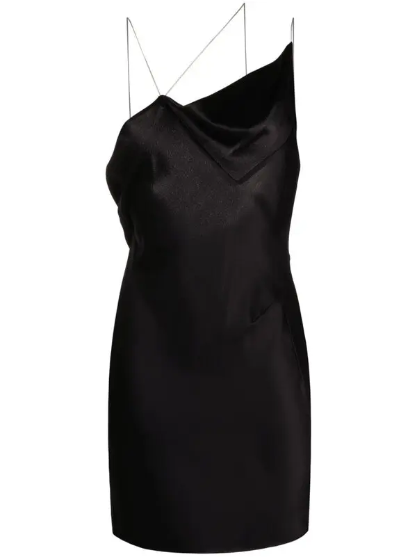 Givenchy Draped Backless Silk-satin Mini Dress