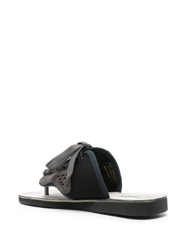 Acne Studios Panelled Lace-up Flip Flops