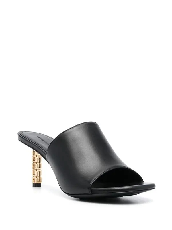 Givenchy G Cube 75mm Leather Mules