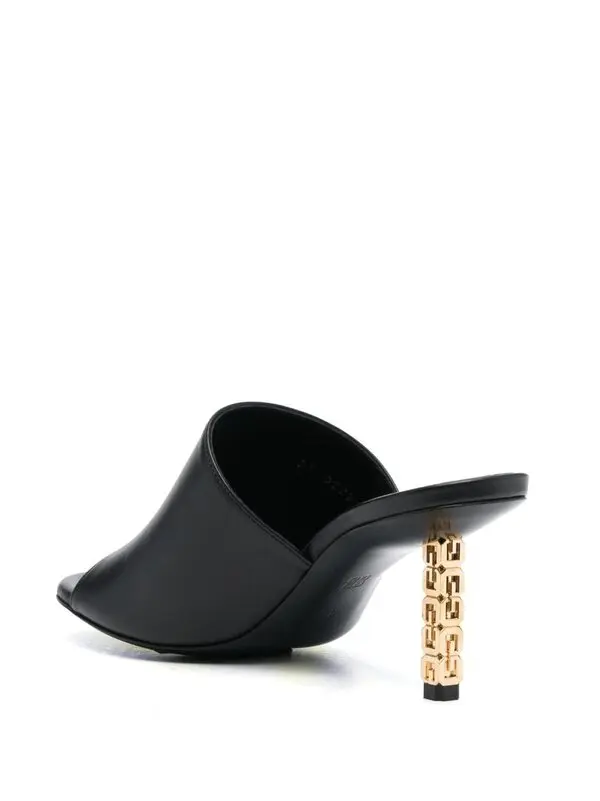 Givenchy G Cube 75mm Leather Mules
