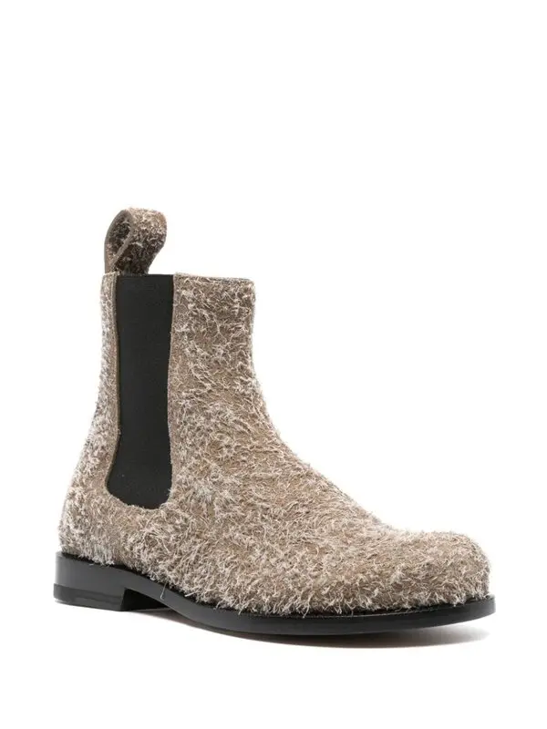 Loewe Textured Round-toe Boots