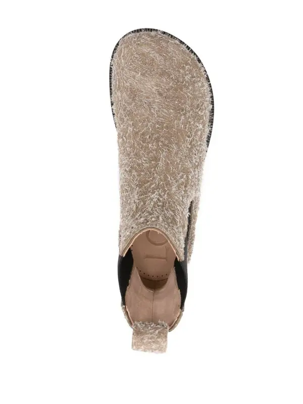 Loewe Textured Round-toe Boots