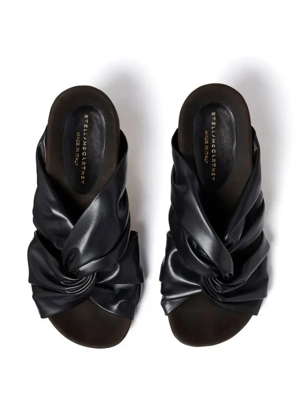 Stella McCartney Twist-detail Sandals - Black