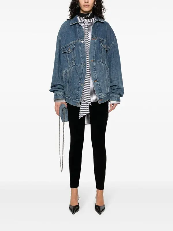 Balenciaga Velvet Ski Leggings
