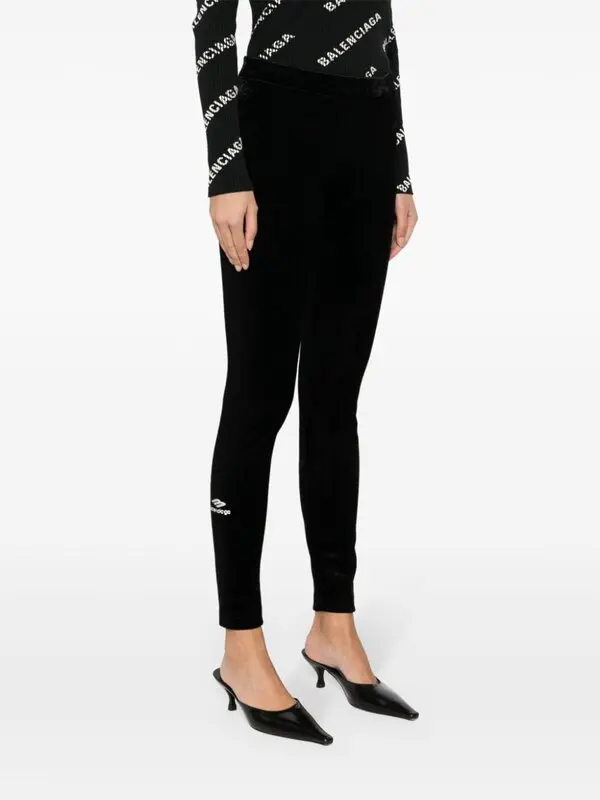 Balenciaga Velvet Ski Leggings