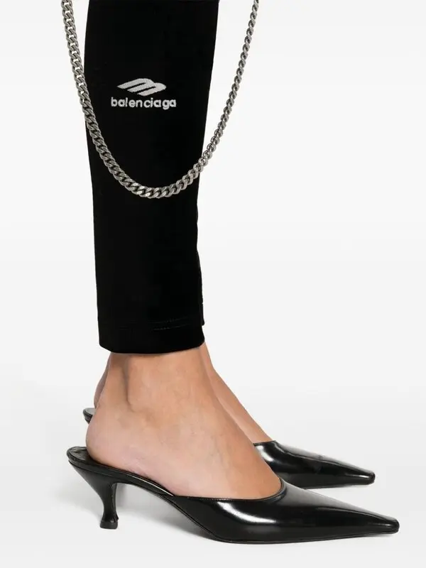 Balenciaga Velvet Ski Leggings