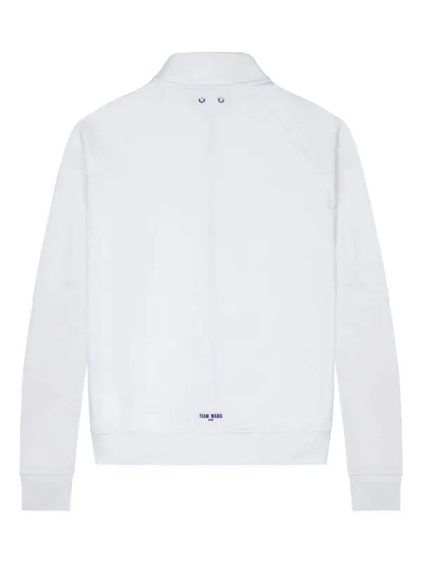 TEAM WANG DESIGN Logo-print Zipped Track Jacket - White