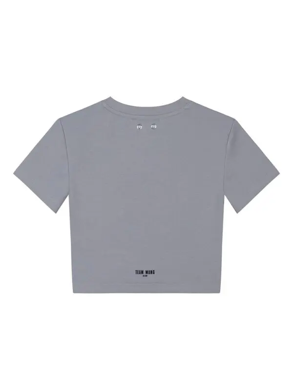 TEAM WANG DESIGN X Chuang Asia Logo-print Cropped T-shirt