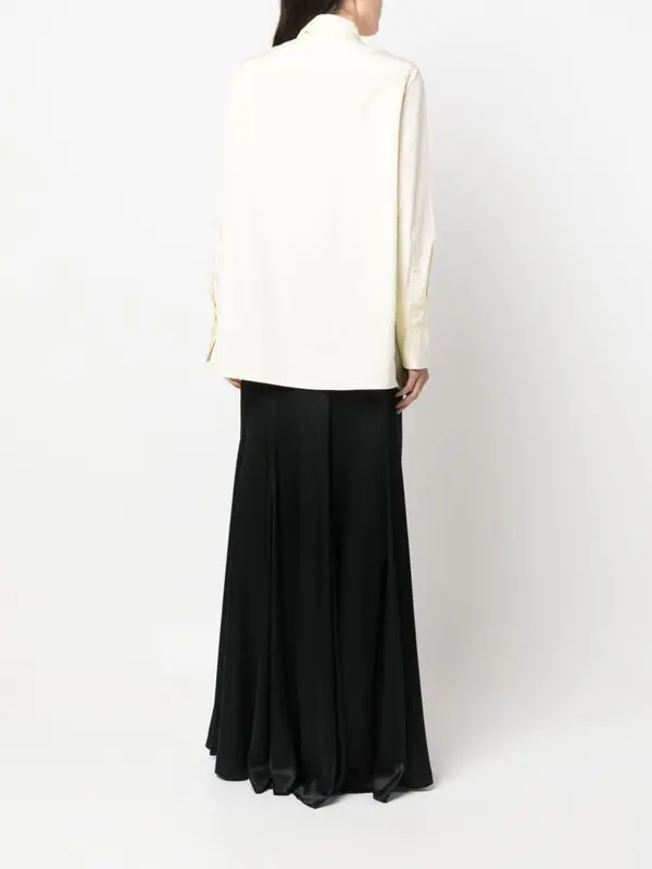 Givenchy Pussy-bow Silk Blouse - Neutrals