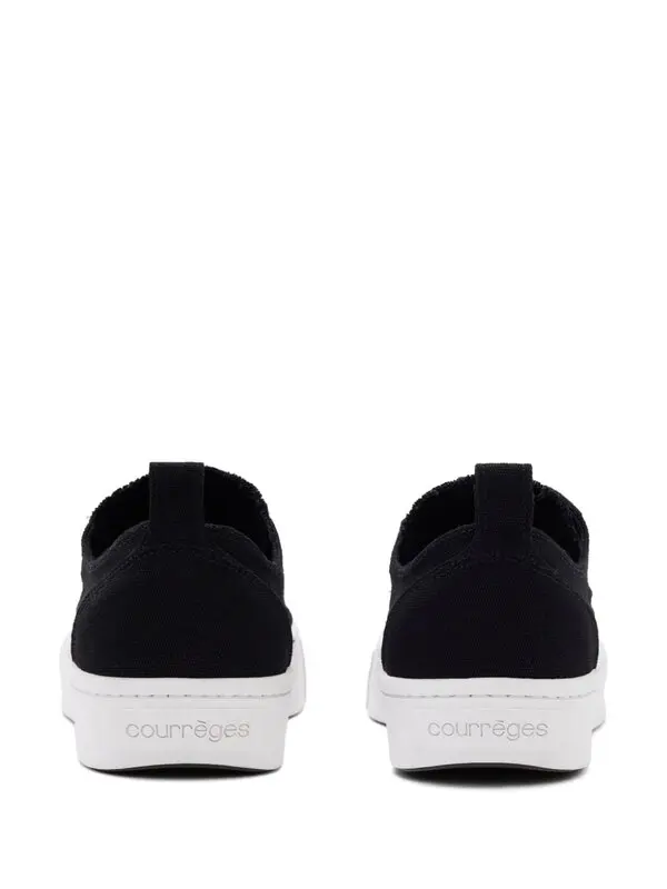 COURREGES Canvas 01 Lace-up Sneakers - Black