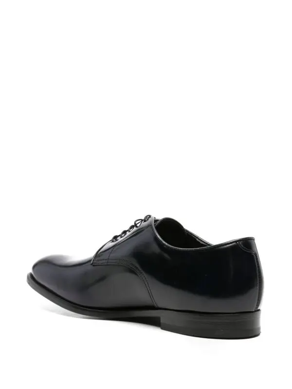 DOUCAL'S Leather Derby Shoes - Black