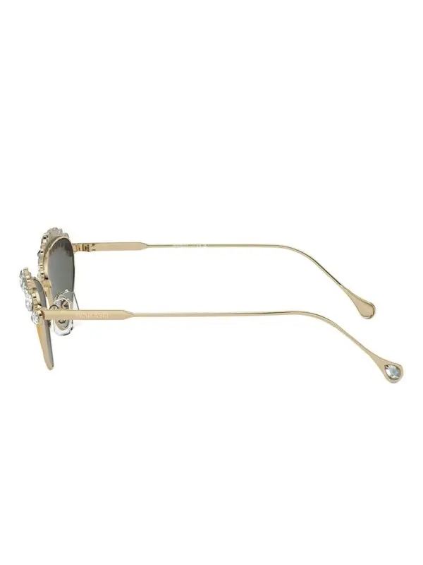 Swarovski Crystal-Embellished Cat-Eye Sunglasses - Brown  display picture 2